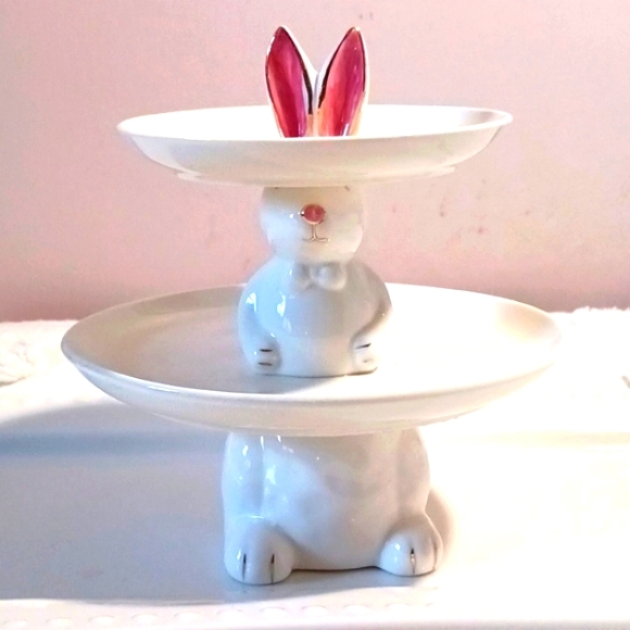 Ashland | Dining | Ashland Bunny Candydessertorderves 2 Tier Serving ...